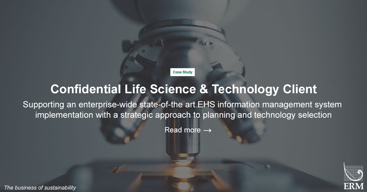 Case Study: Confidential Life Science & Technology Client