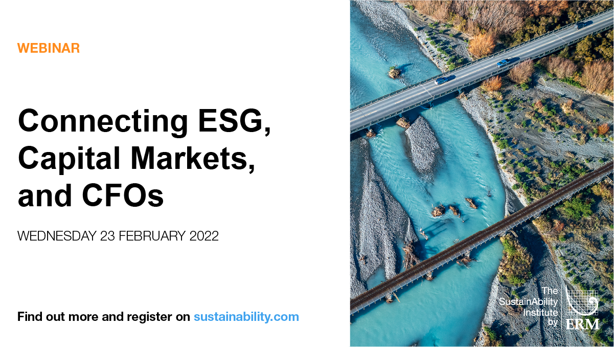 Connecting ESG, Capital Markets, and CFOs
